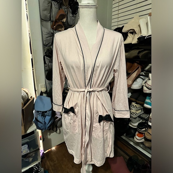 kate spade | Intimates & Sleepwear | Kate Spade Pink Bathrobe With ...